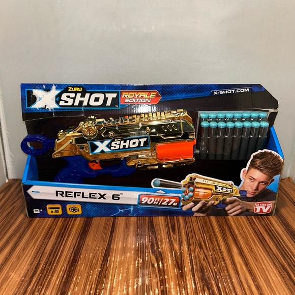 Zuru | Toys | Zuru Xshot Reflex 6 Royale Edition Blaster Rotating ...